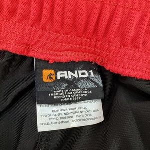 And1 | Pants | Mens And Basketball Breakaway Pants Red New | Poshmark